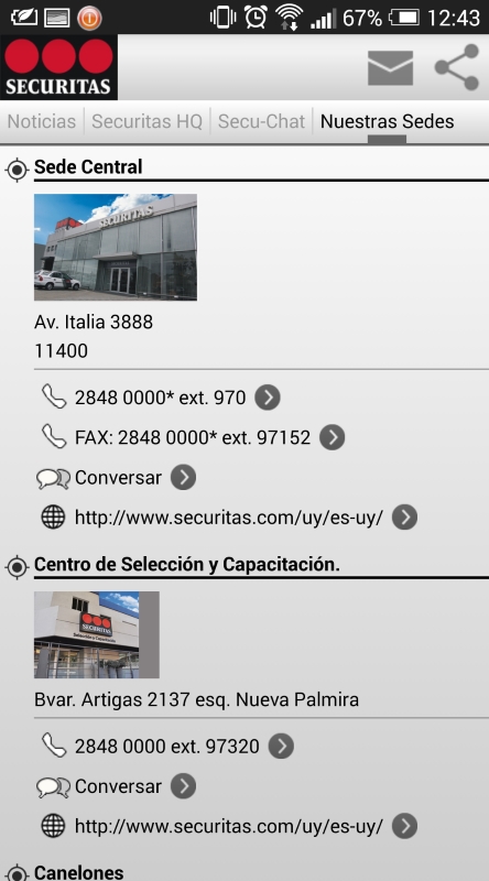 Tu Securitas || Aplicación móvil para funcionarios de Securitas Uruguay